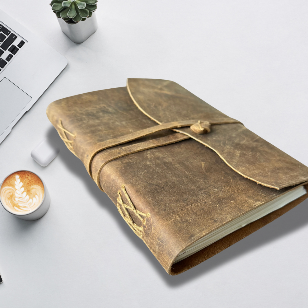 Cassia Personalised Journal | Handmade Leather Journal for Writing & Gifts
